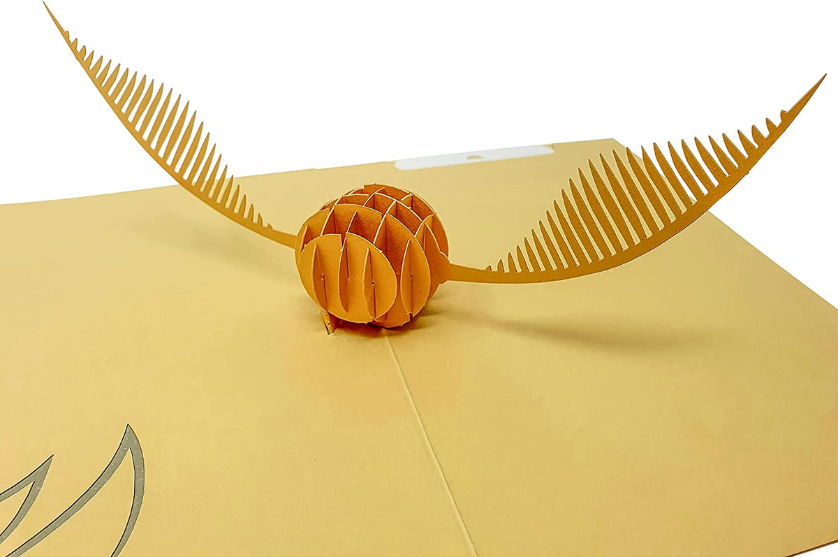 The Golden Snitch 3D Pop Up Card – asvp-shop